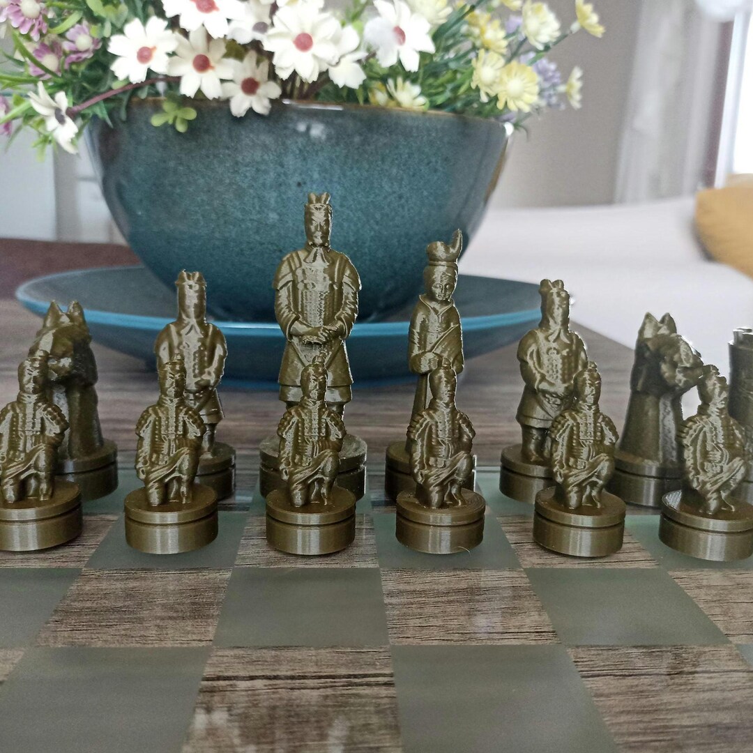 Terracotta Army Chess Set: Cathay Chess Pieces - Etsy