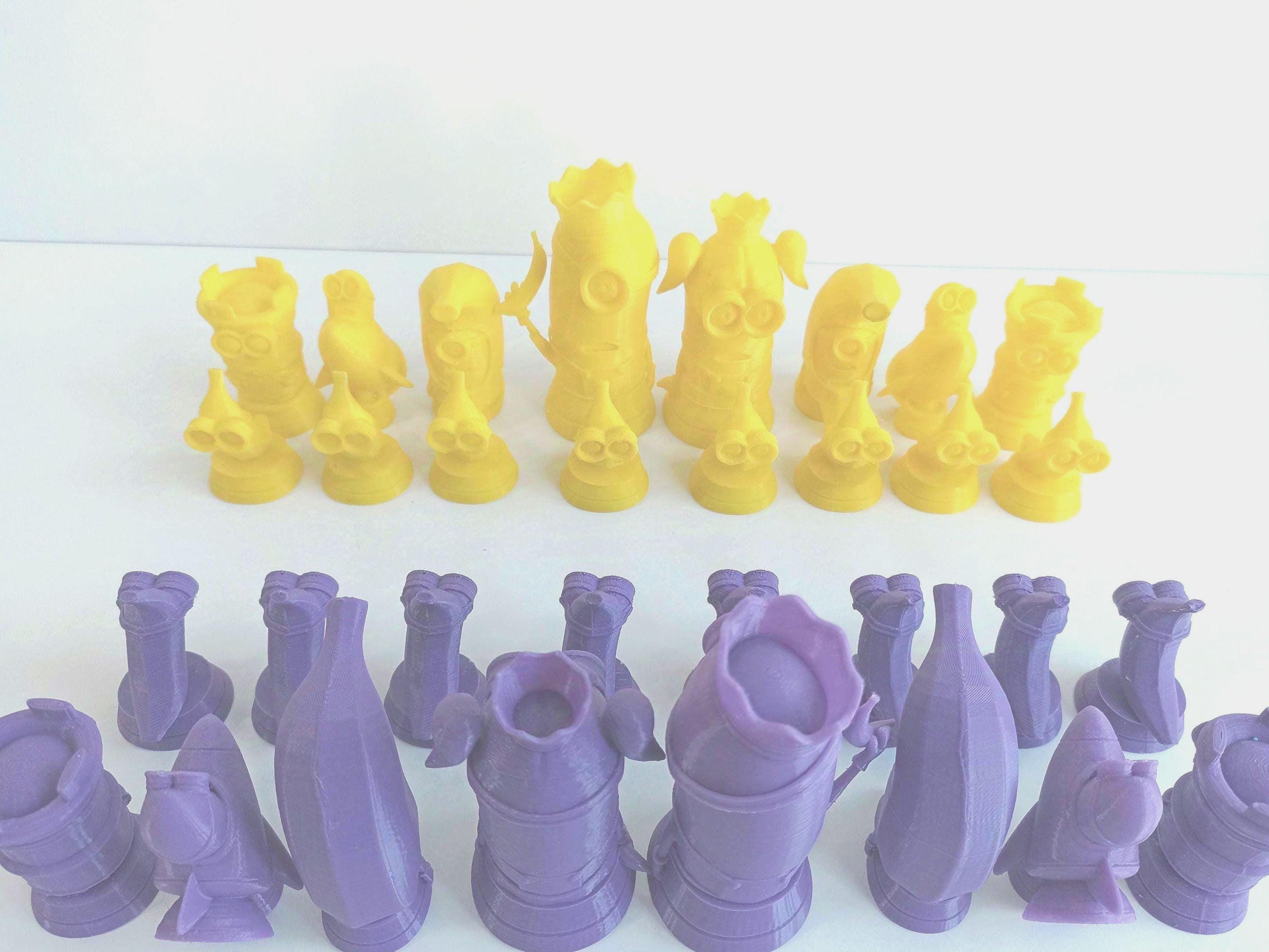 Minions Rare Chess Set, Alternative Chess Figure, Animation Themed ...