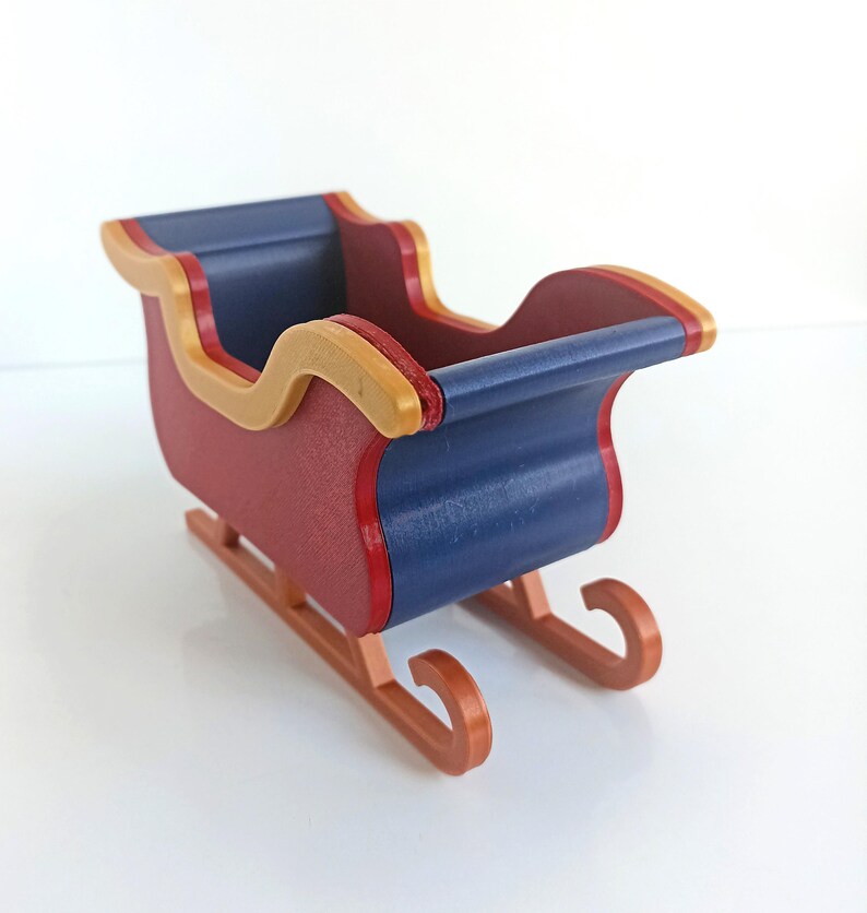 Santa Sleigh Planter: Christmas Succulent Pot, Xmas Decor - Etsy