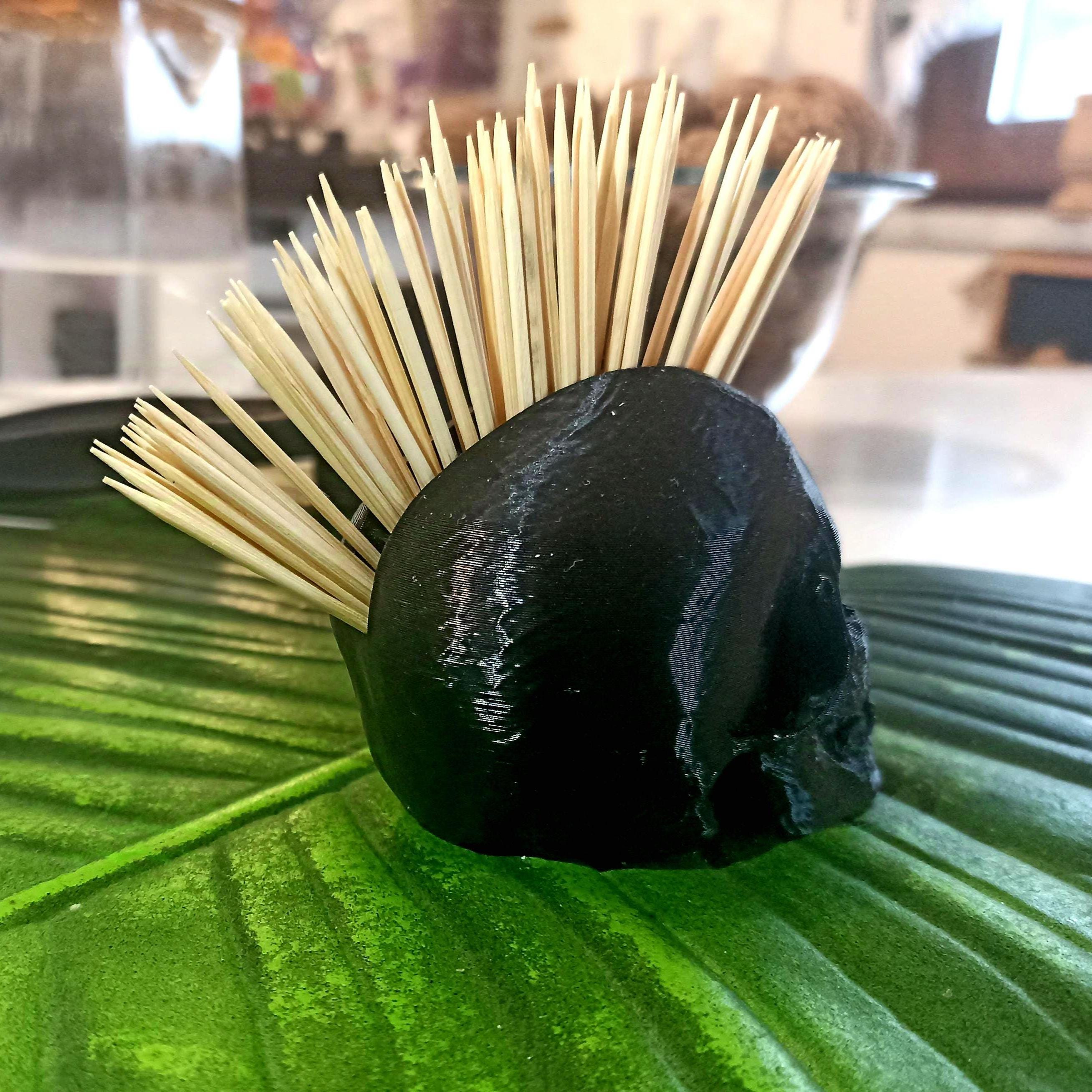 Punk Skull Toothpick Holder: Gothic Halloween Kitchen Decor - Etsy