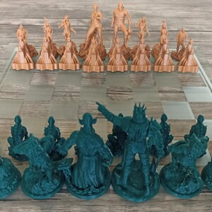 Witcher Wild Hunt Chess Set, Collectible Unique Chess Pieces, Themed 3d ...