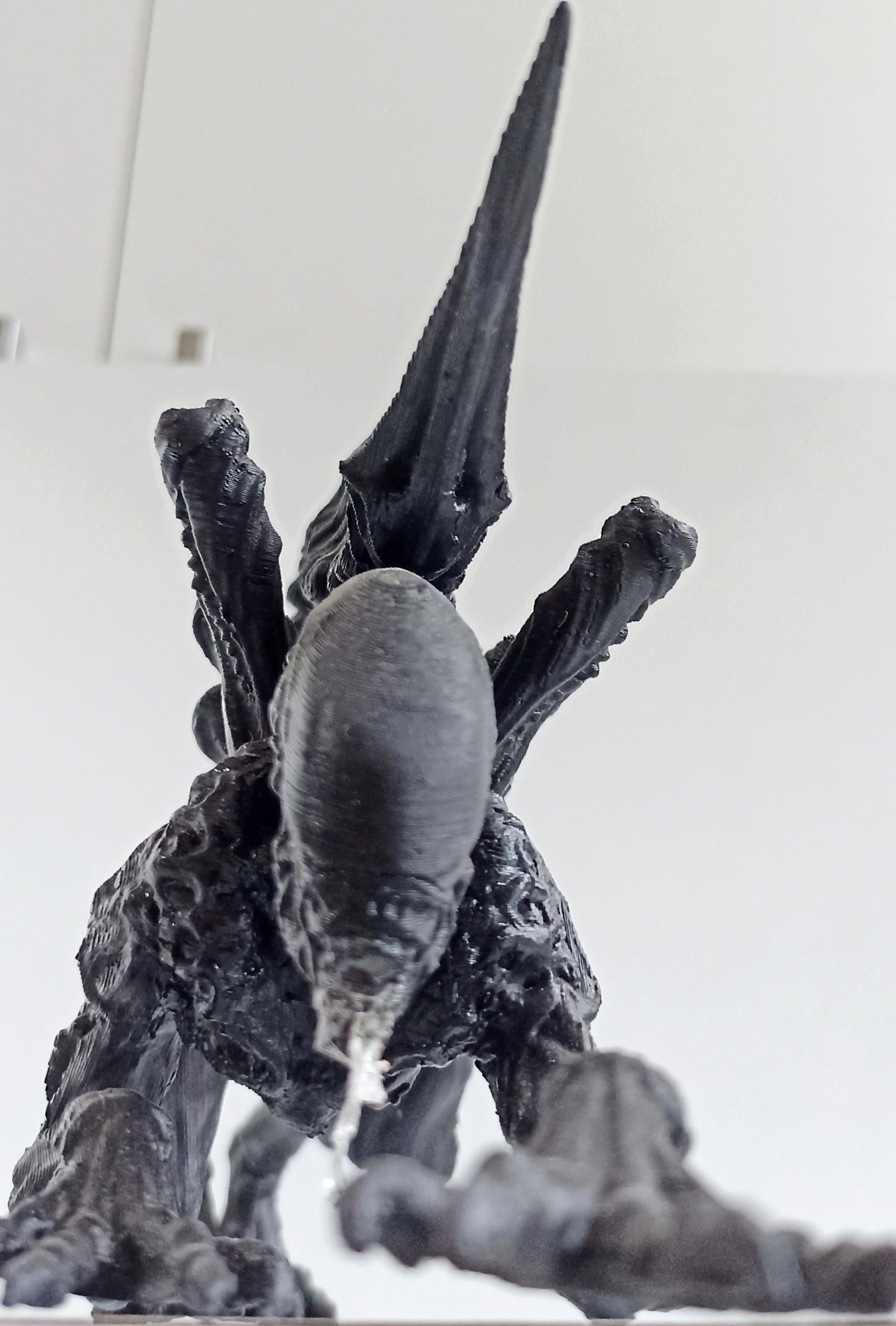 Alien Xenomorph Figure, Detailed 3d Printed Alien Decor, 80's Nostalgia ...