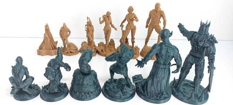 Witcher Wild Hunt Chess Set, Collectible Unique Chess Pieces, Themed 3d ...