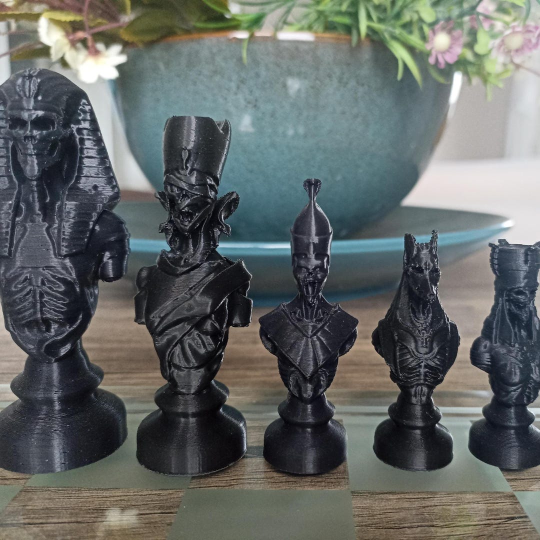 Ancient Egypt Chess Set: Dead Vs Alive Battle - Etsy