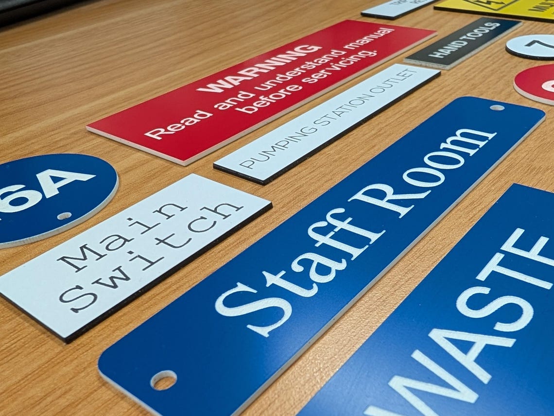 Custom Laser Engraved Labels - Etsy UK