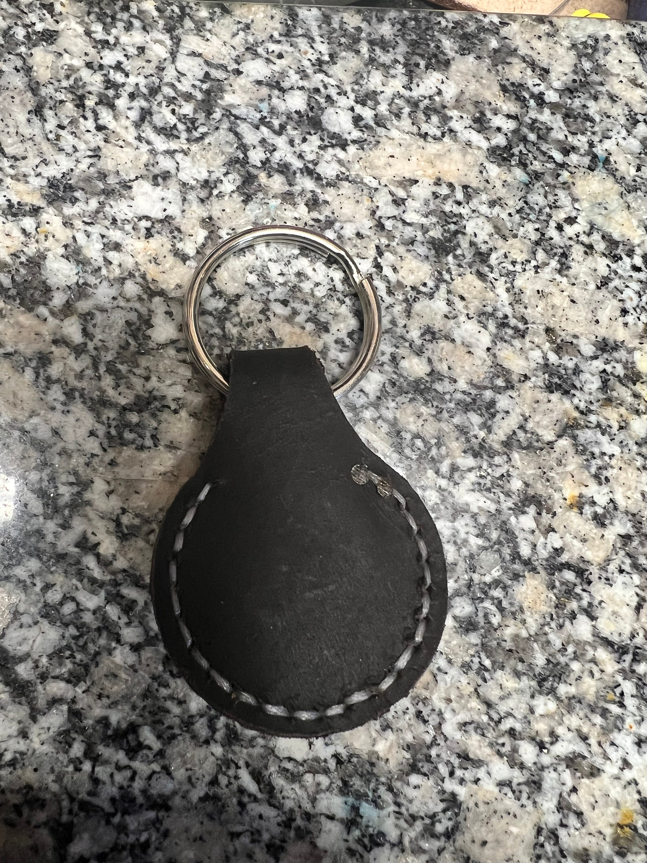 Leather Skull and Crossed Swords Keychain - Etsy