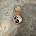 Leather Yin Yang Keychain - Etsy