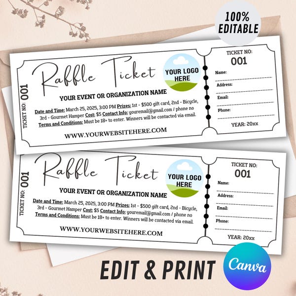 Raffle Tickets - Etsy