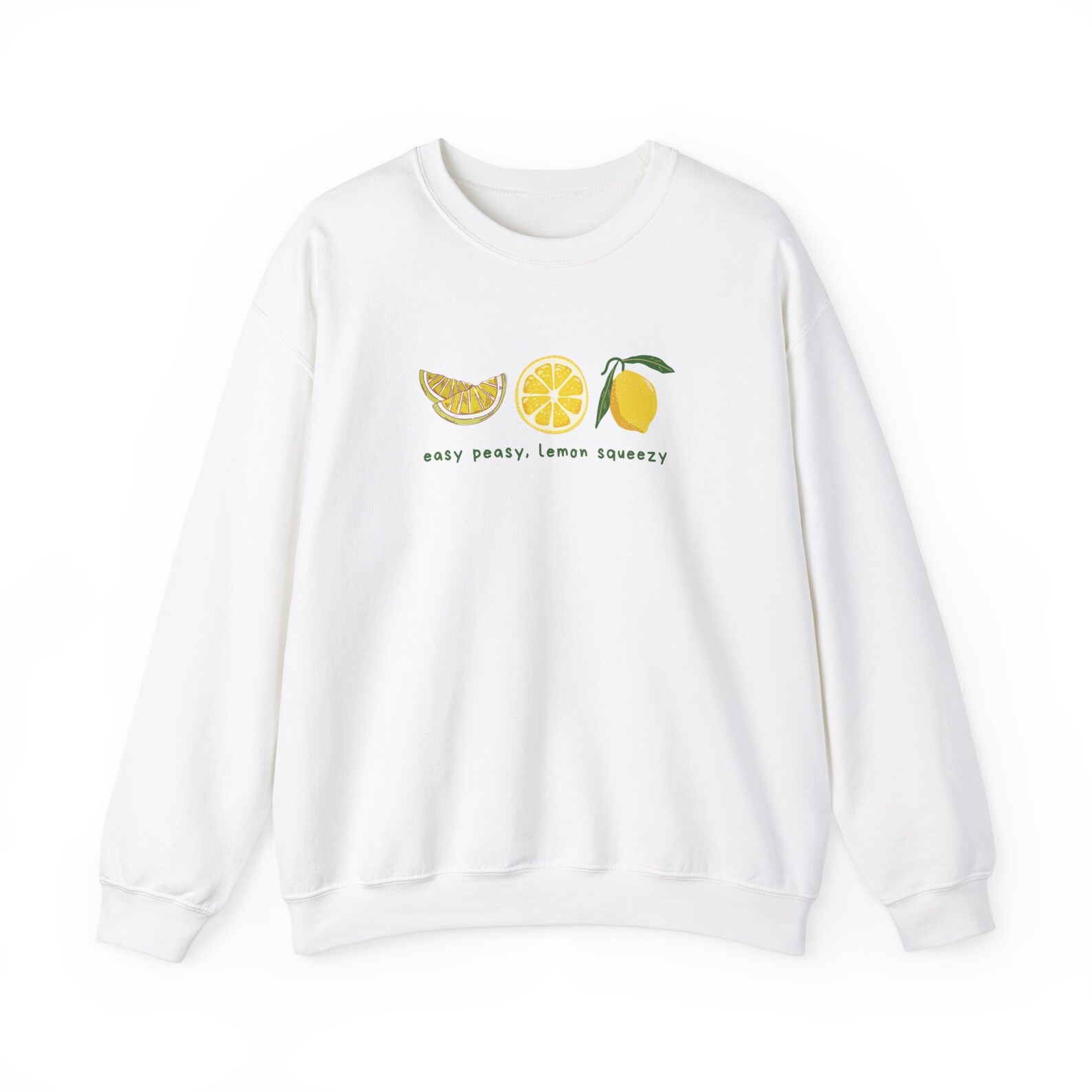 Easy Peasy Lemon Squeezy Sweater Good Vibes Good Mood Summer Sweatshirt ...