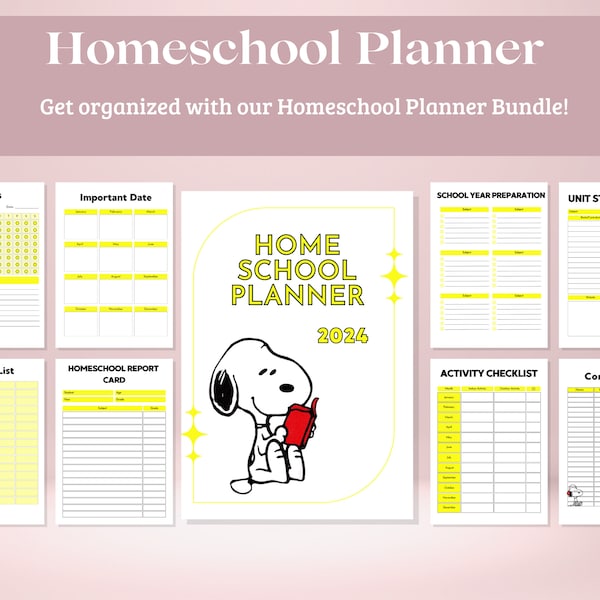 Planner 2024 Snoopy - Etsy