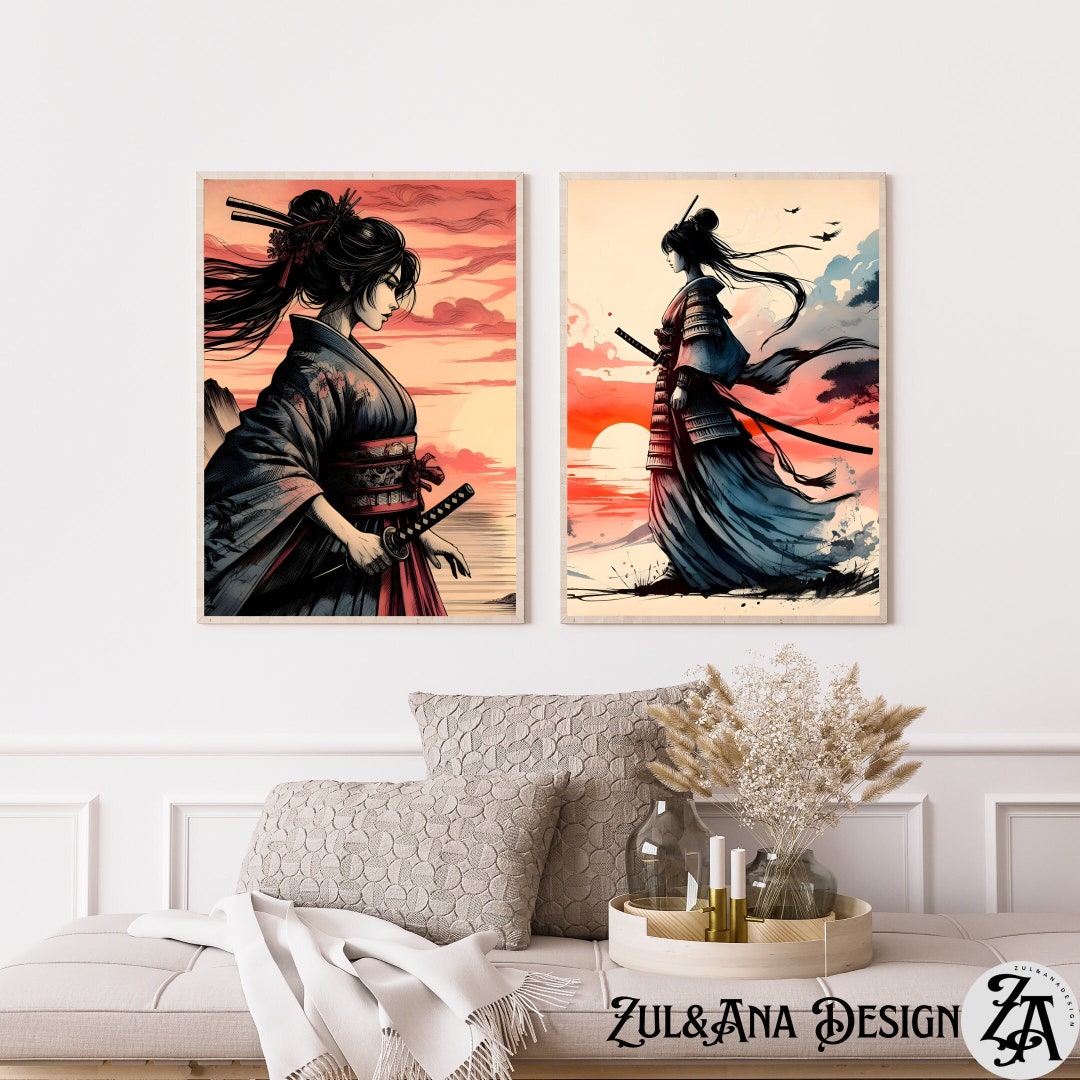 Samurai Printable Wall Art, Japan Culture Digital Prints, Japanese ...