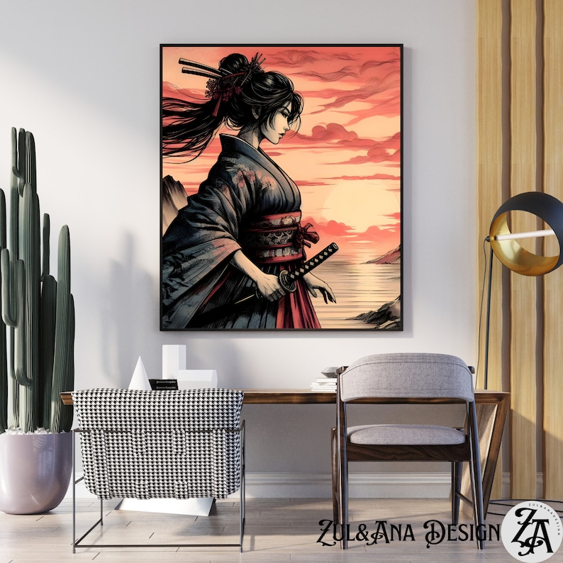 Samurai Printable Wall Art, Japan Culture Digital Prints, Japanese ...