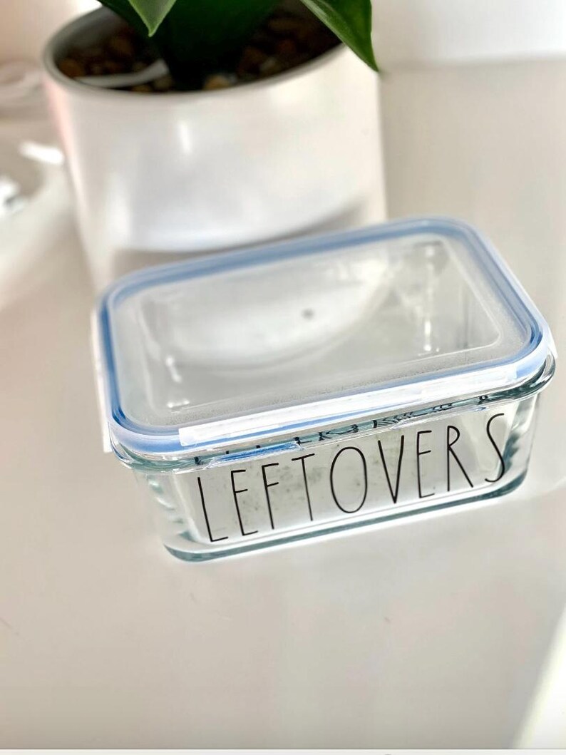 Tupperware Decals, Personalized, Customized, Leftovers, Rae Dunn ...