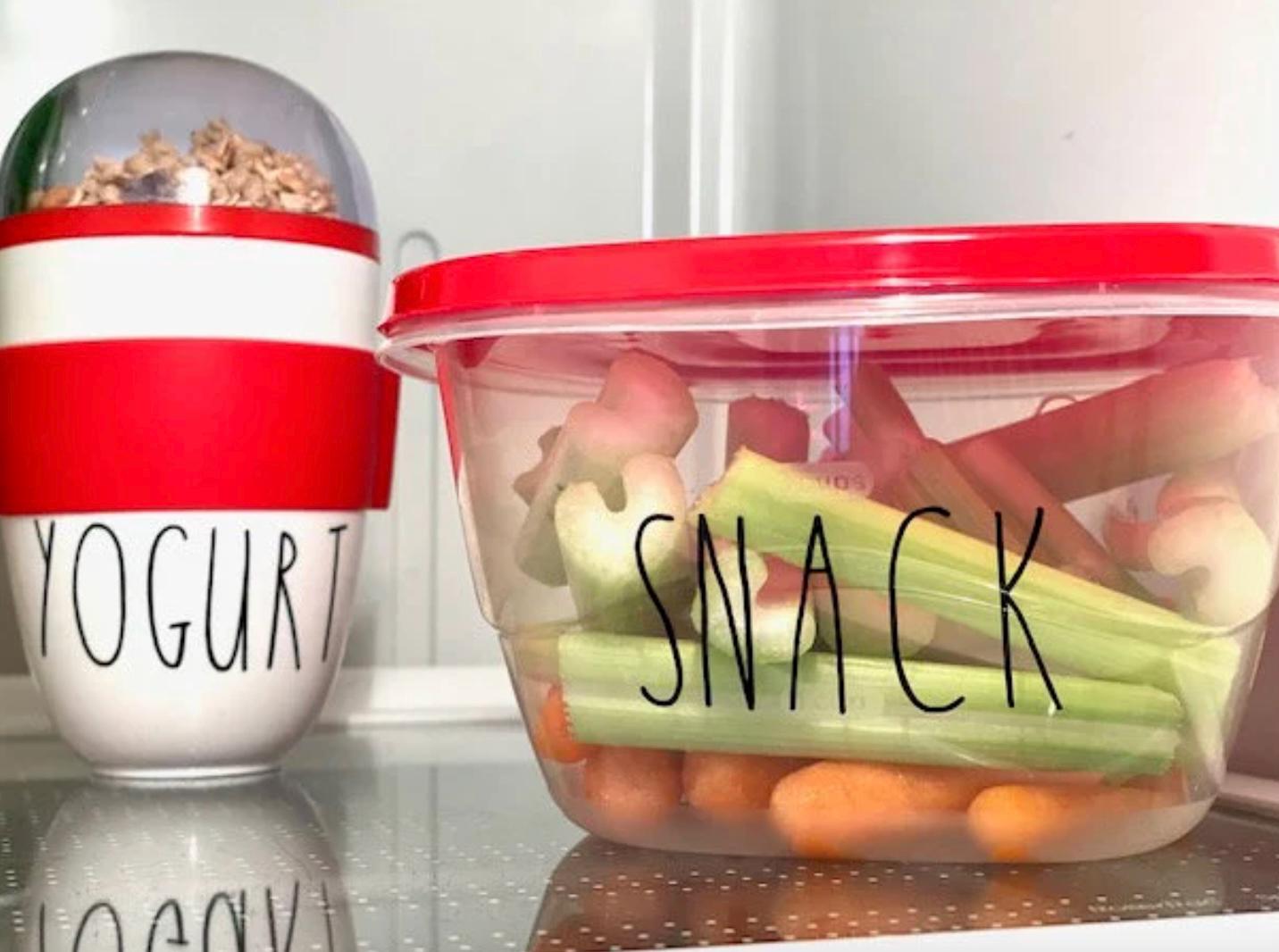 Tupperware Decals, Personalized, Customized, Leftovers, Rae Dunn ...