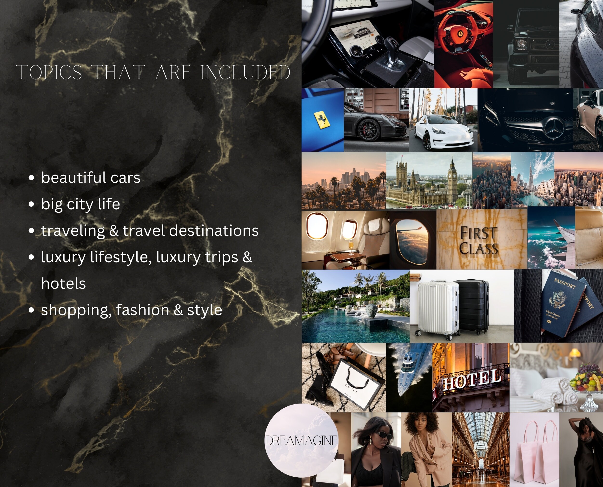 Vision Board for Black Queens, 1k Elements, Vision Board Kit, Vision ...