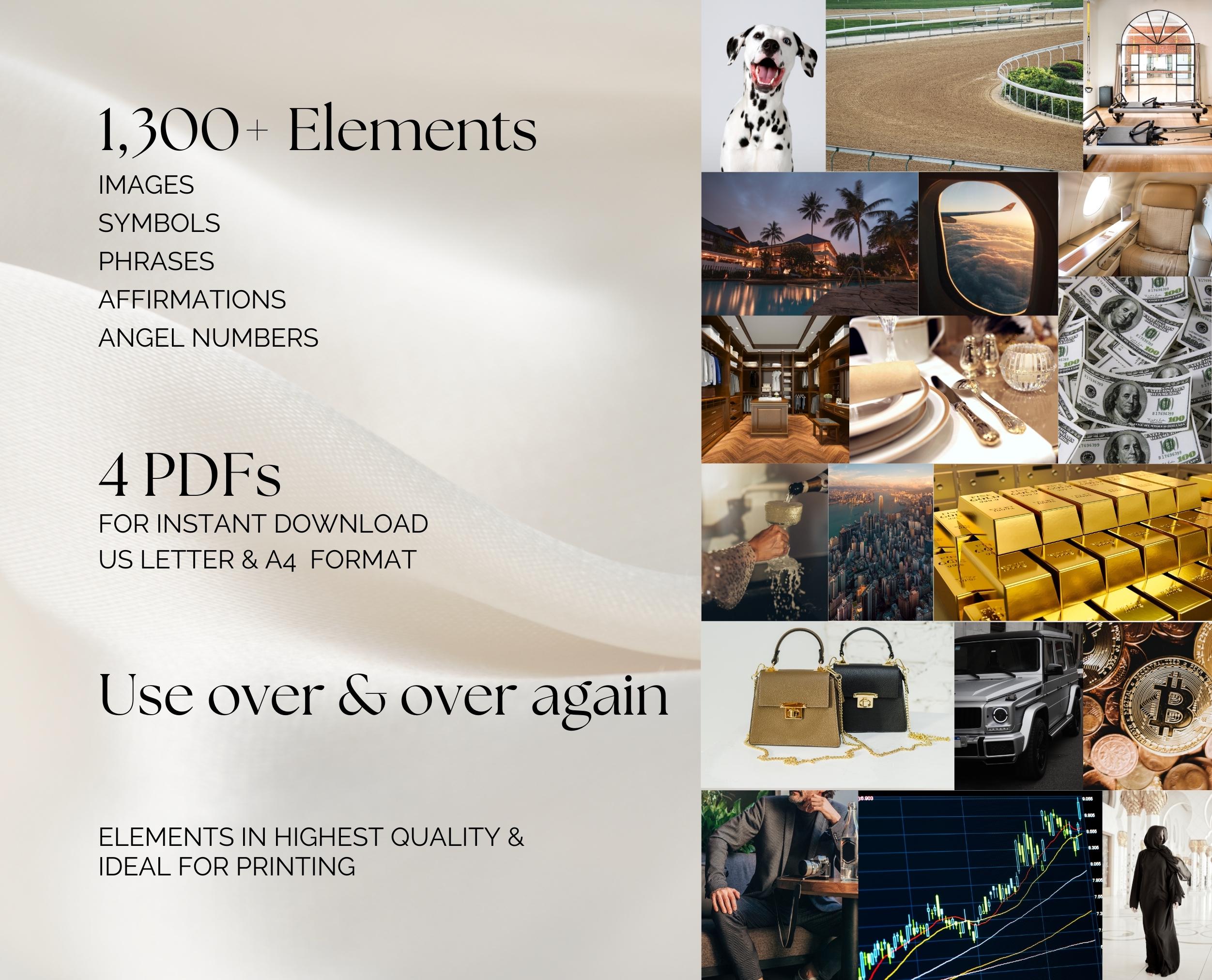 Luxury Vision Board Kit, Vision Board, Vision Board Printables, Vision ...
