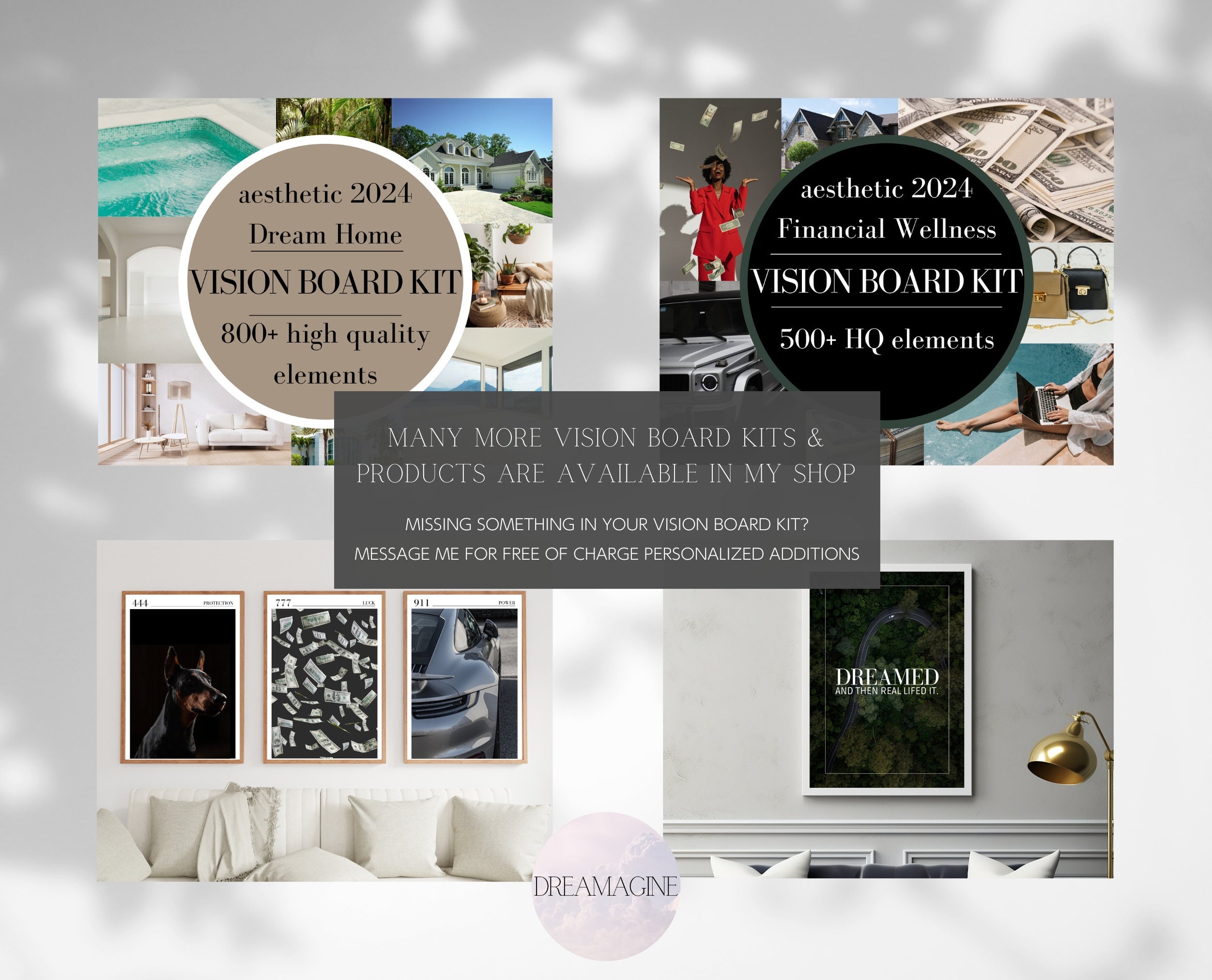 Vision Board Kit for Men, 1,000 Elements, Vision Board, Vision Board ...