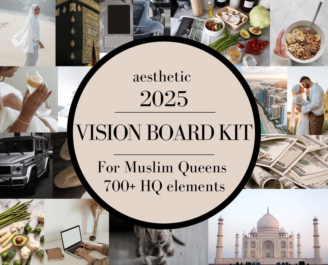 Vision Board Kit for Muslim Queens, Vision Board, Vision Board ...