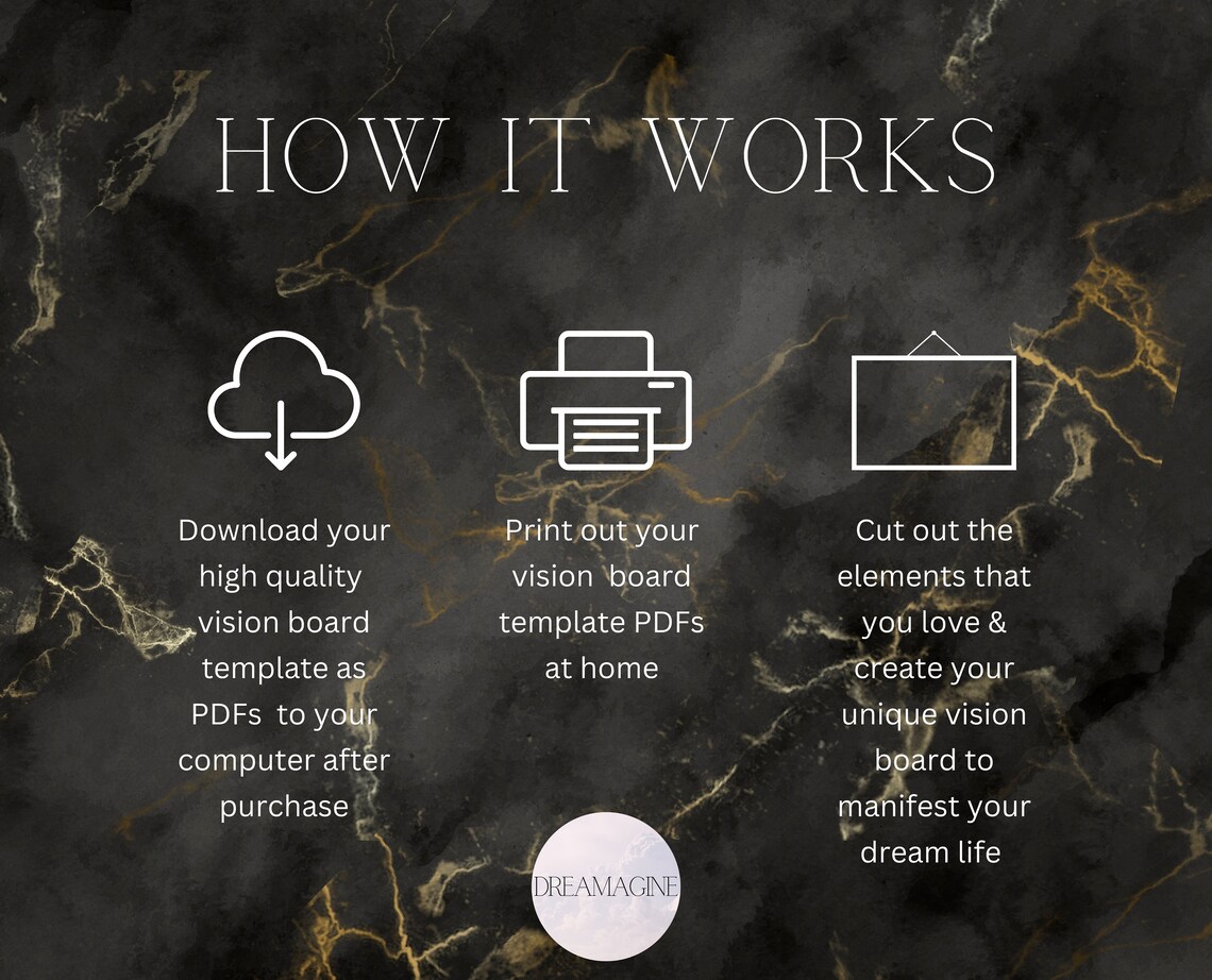 Vision Board for Black Queens, 1k Elements, Vision Board Kit, Vision ...