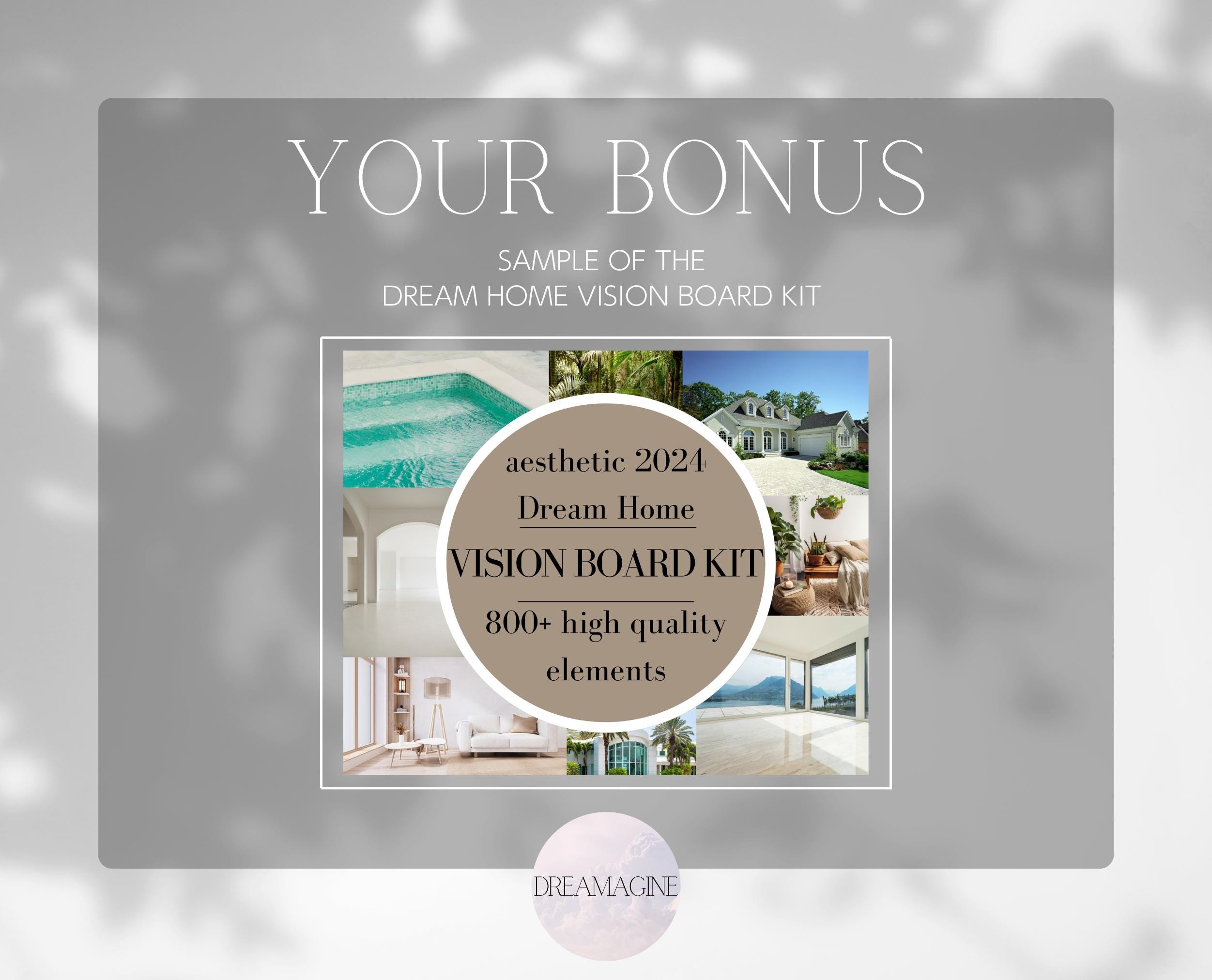 Vision Board Kit 1,400+ Elements, Vision Board, Vision Board Printables ...