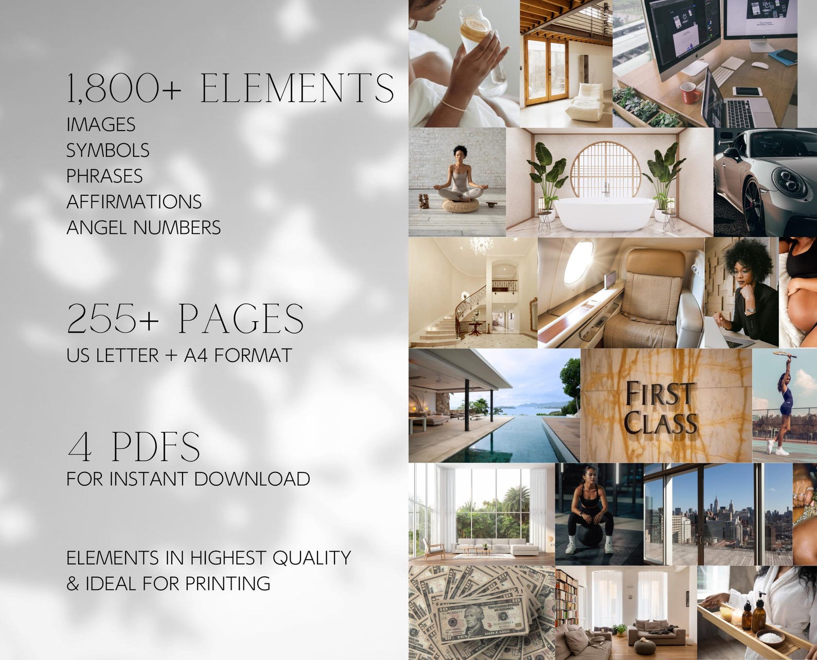 Vision Board Kit Bundle 1,800+ Elements, Vision Board, Vision Board ...