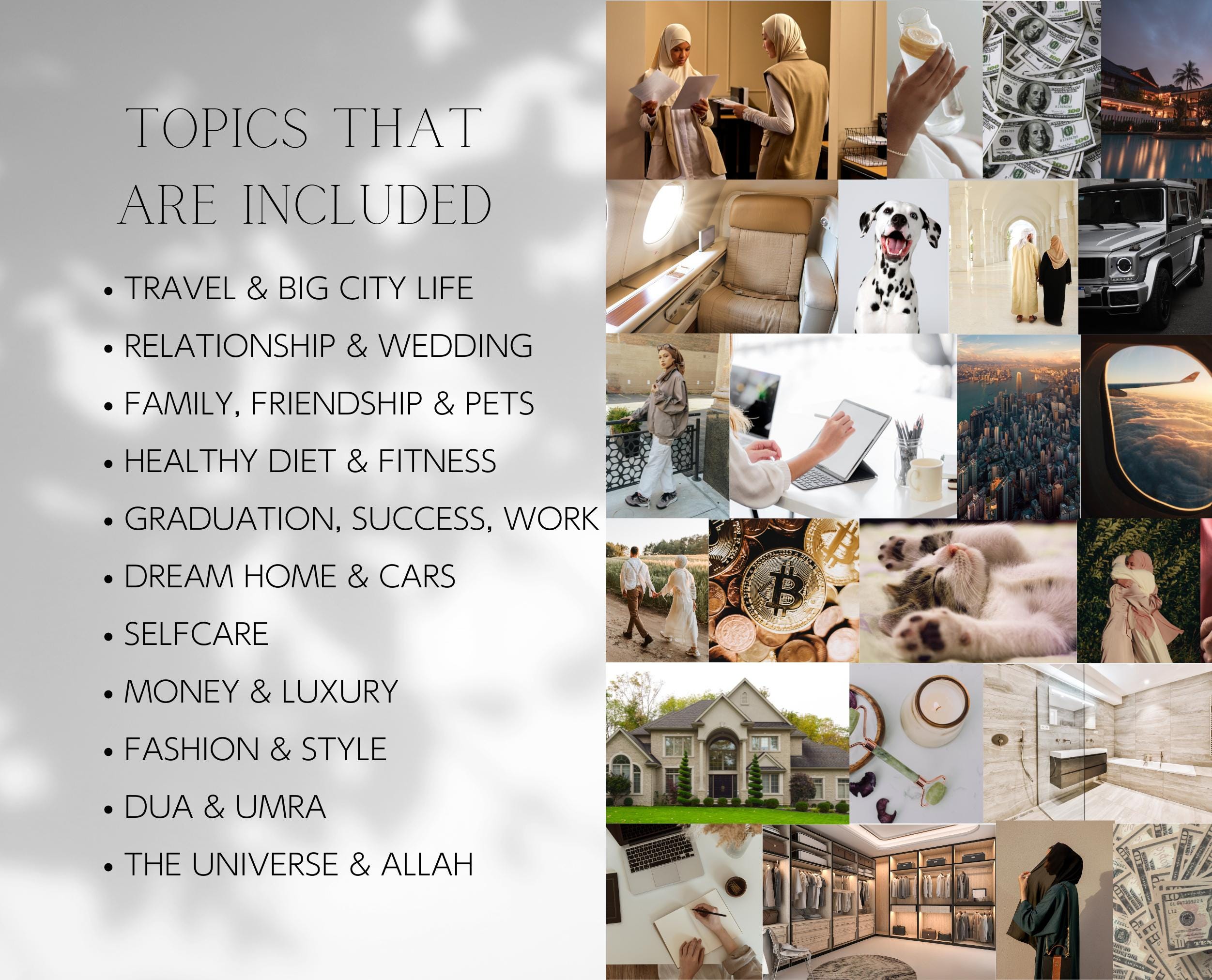 Vision Board Kit for Muslim Queens, Vision Board, Vision Board ...