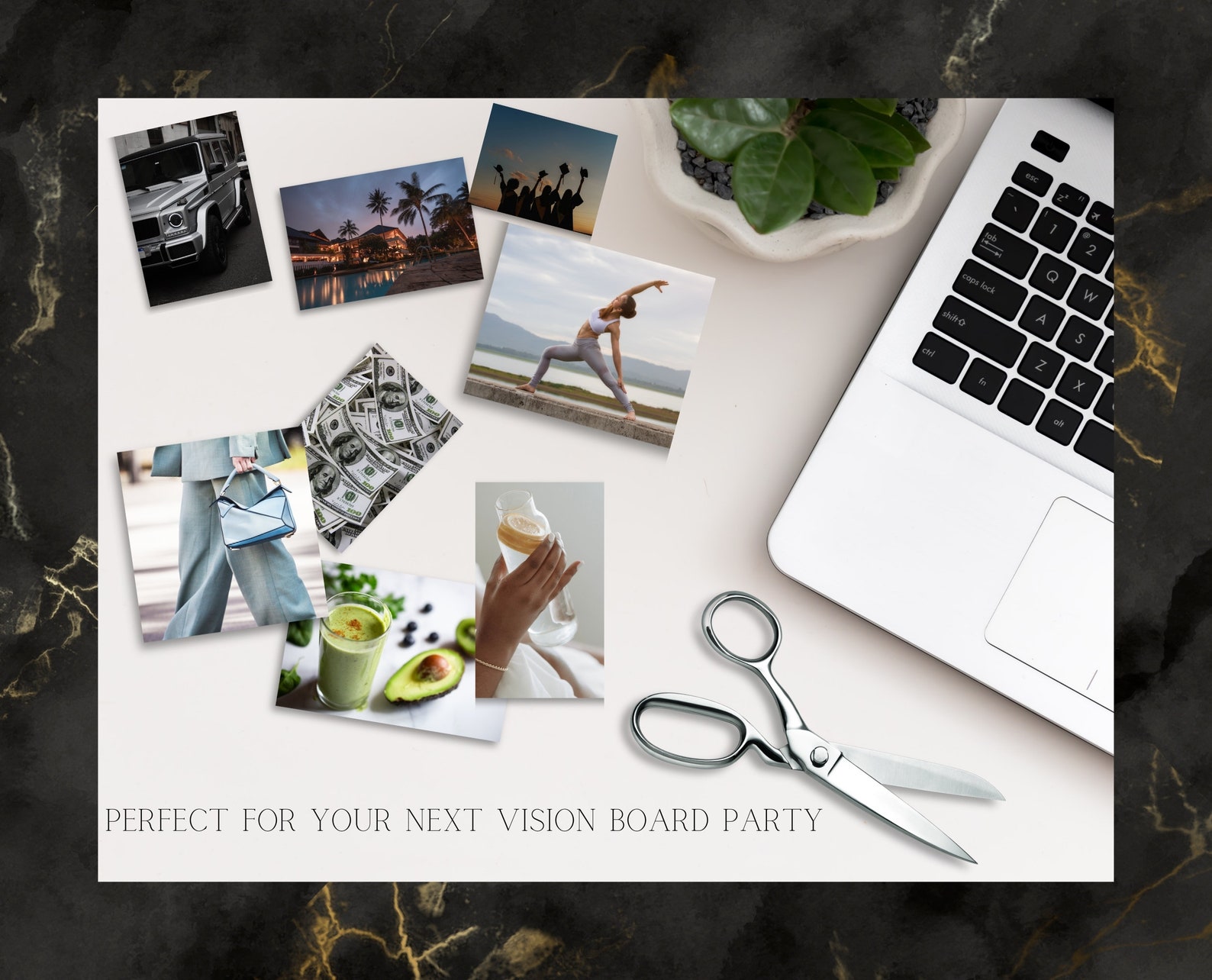 Vision Board Kit 1,400+ Elements, Vision Board, Vision Board Printables ...