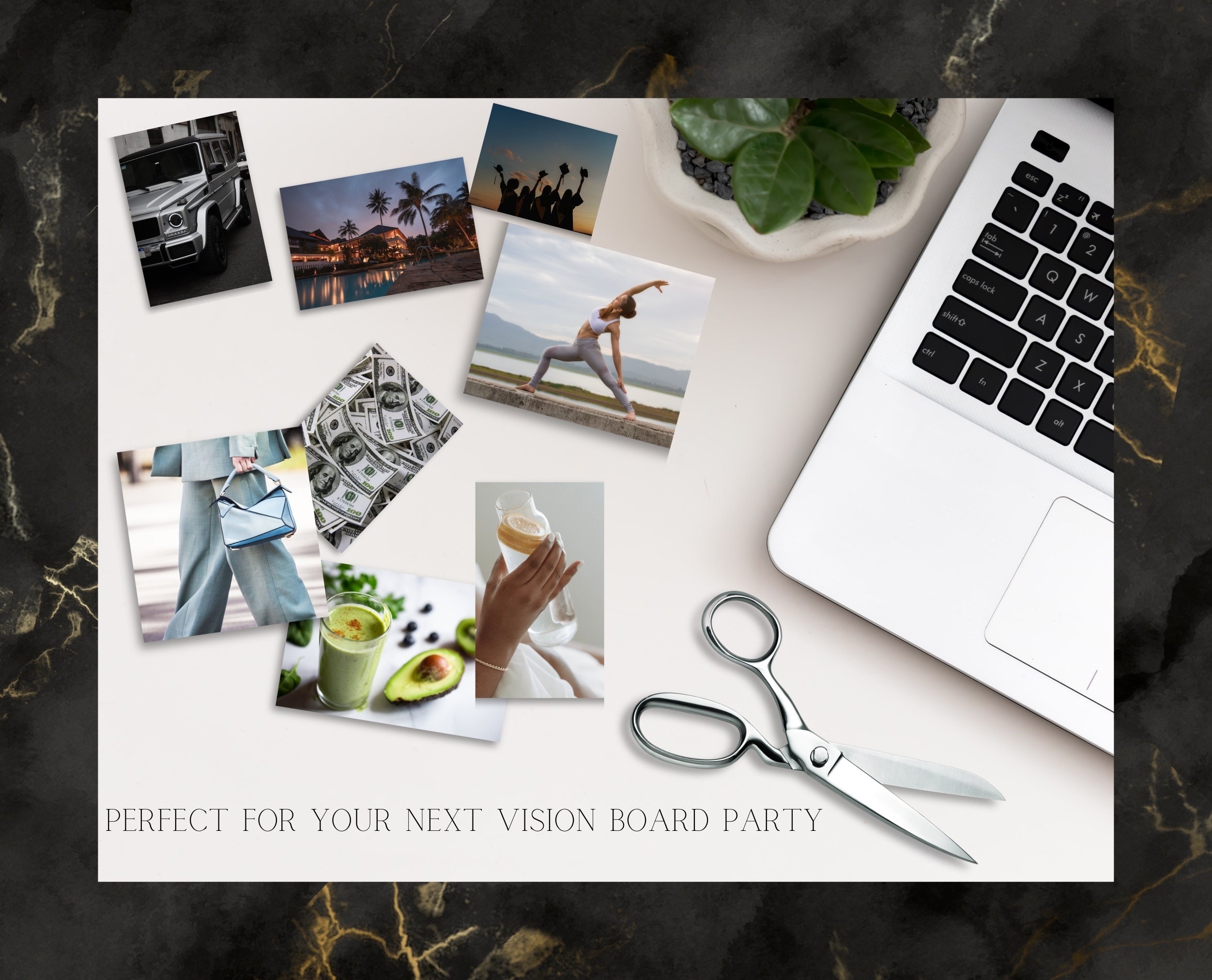 Vision Board Kit 1,400+ Elements, Vision Board, Vision Board Printables ...