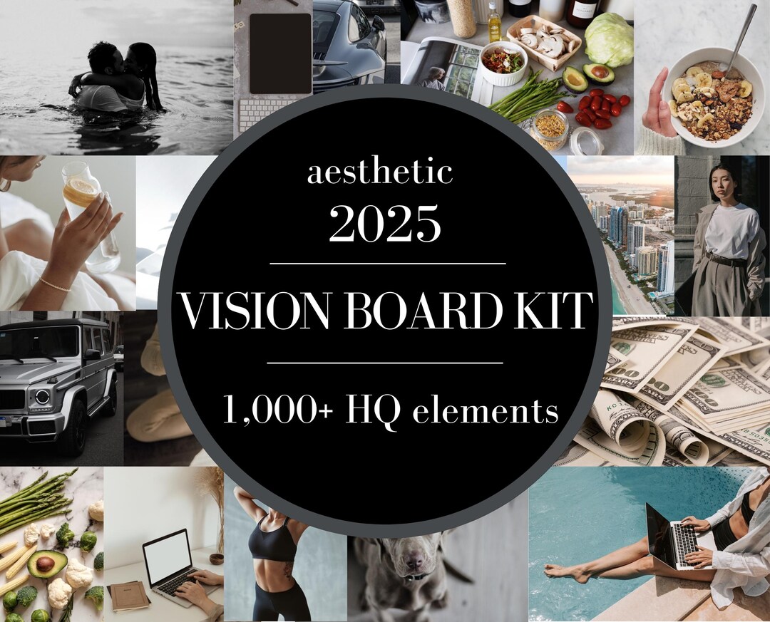 Vision Board Kit, Vision Board, Vision Board Printables, Vision Board ...