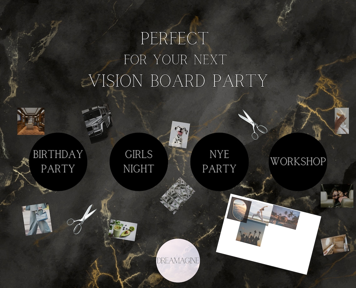 Vision Board for Black Queens, 1k Elements, Vision Board Kit, Vision ...