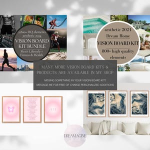 Vision Board Kit, Vision Board, Vision Board Printables, Vision Board ...