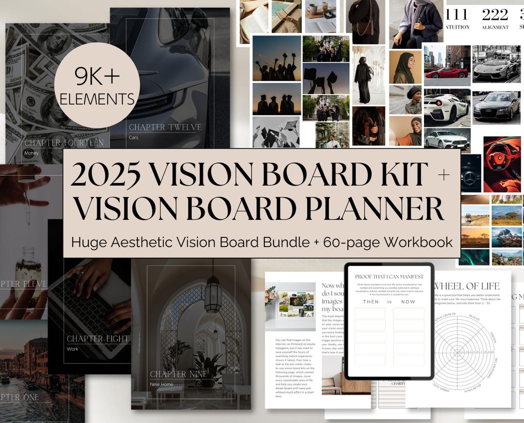 Vision Board Kit Mega Bundle, Vision Board Planner, Vision Board ...