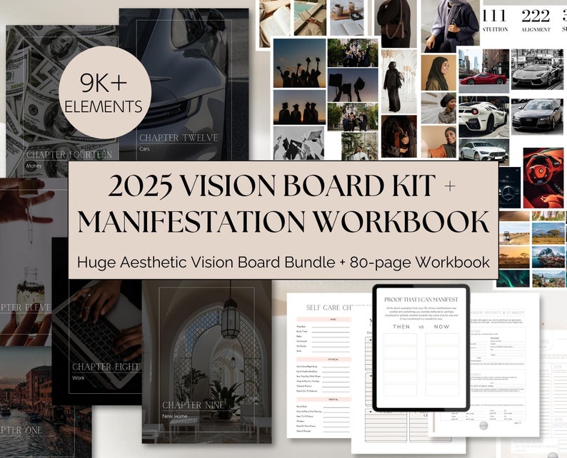Ultimate Vision Board Bundle, Vision Board, Vision Board Printables ...