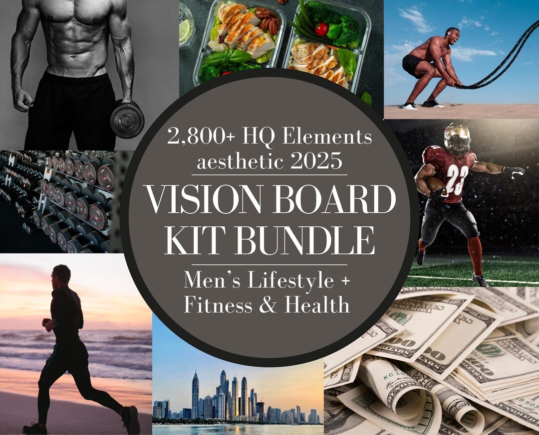 Buy Vision Board Kit Bundle, Vision Board, Vision Board Printables ...