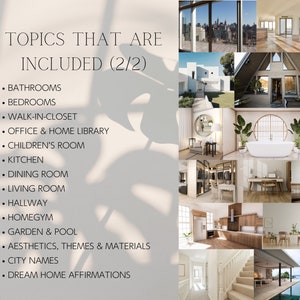 Dream Home Vision Board Kit, 800 Elements, Vision Board, Vision Board ...