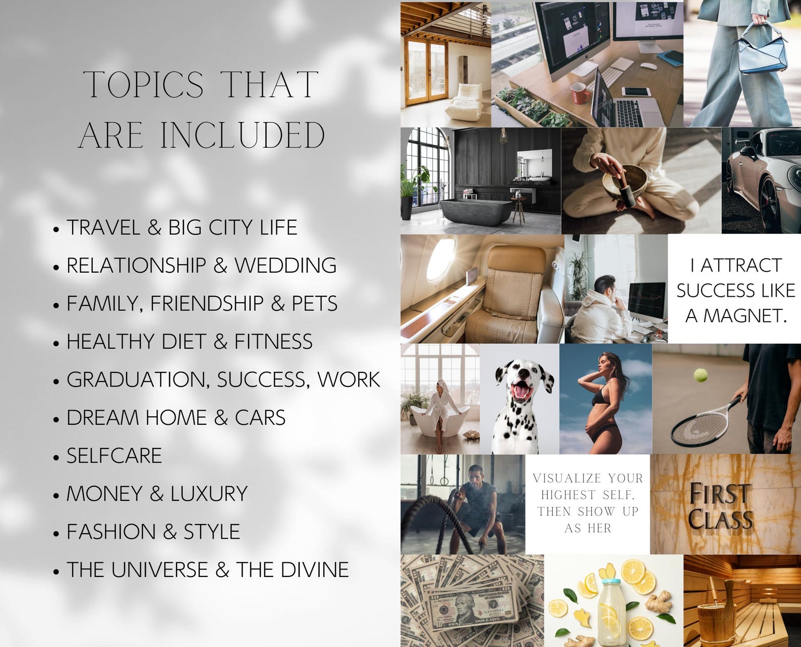 Vision Board Kit Bundle 2k+ Elements, Vision Board, Vision Board ...