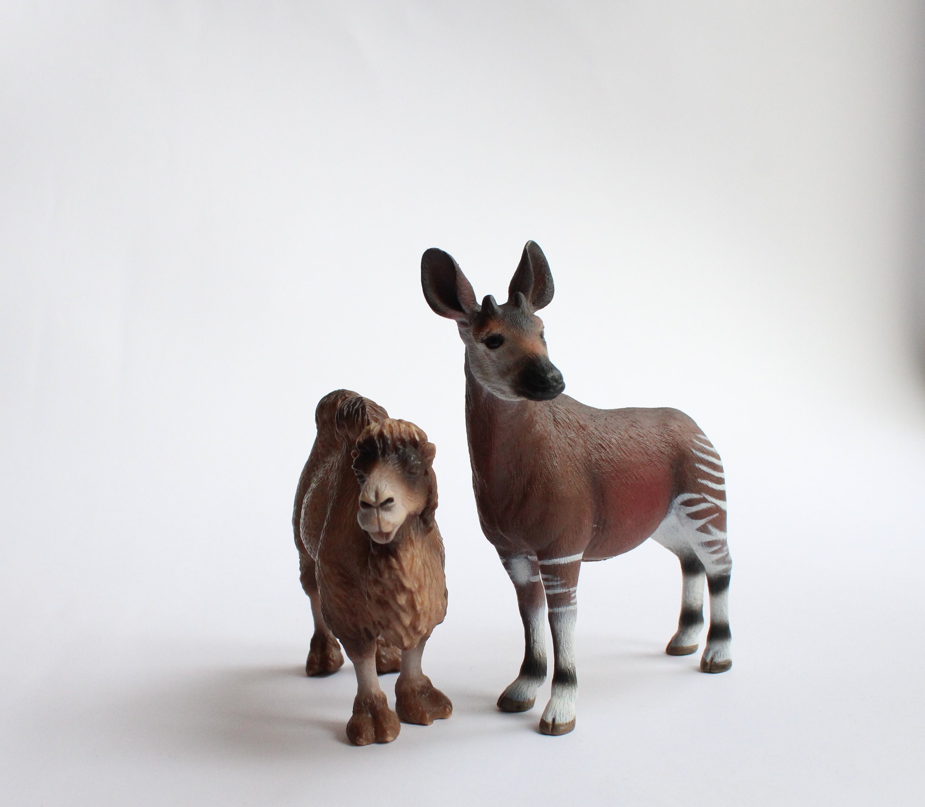 Lot of 2, RARE Schleich, Okapi and Camel, Vintage Animals, Vintage ...