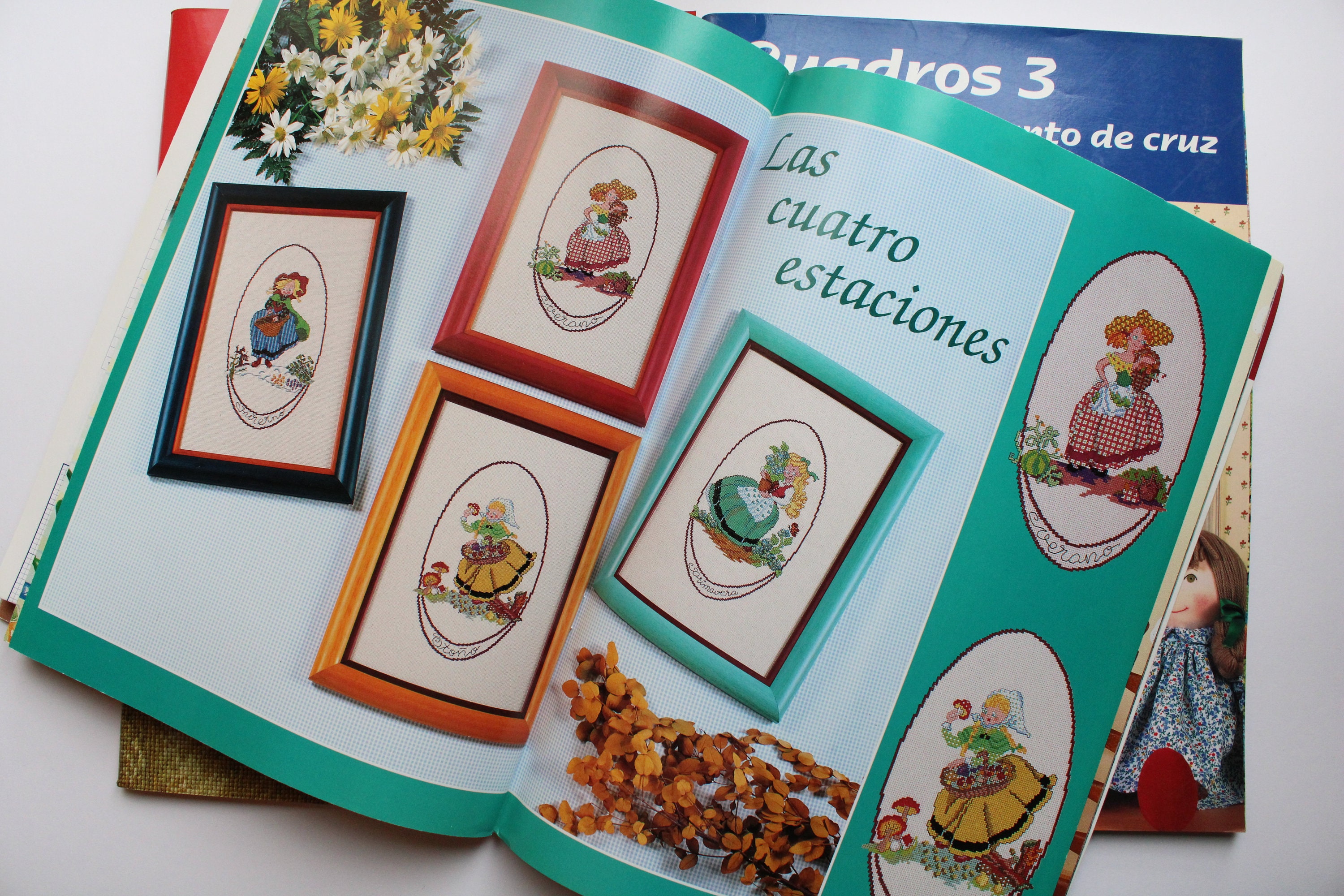 Vintage Magazine, Cross Stitch, Creaciones Artime Magazine, Cuadros Em ...