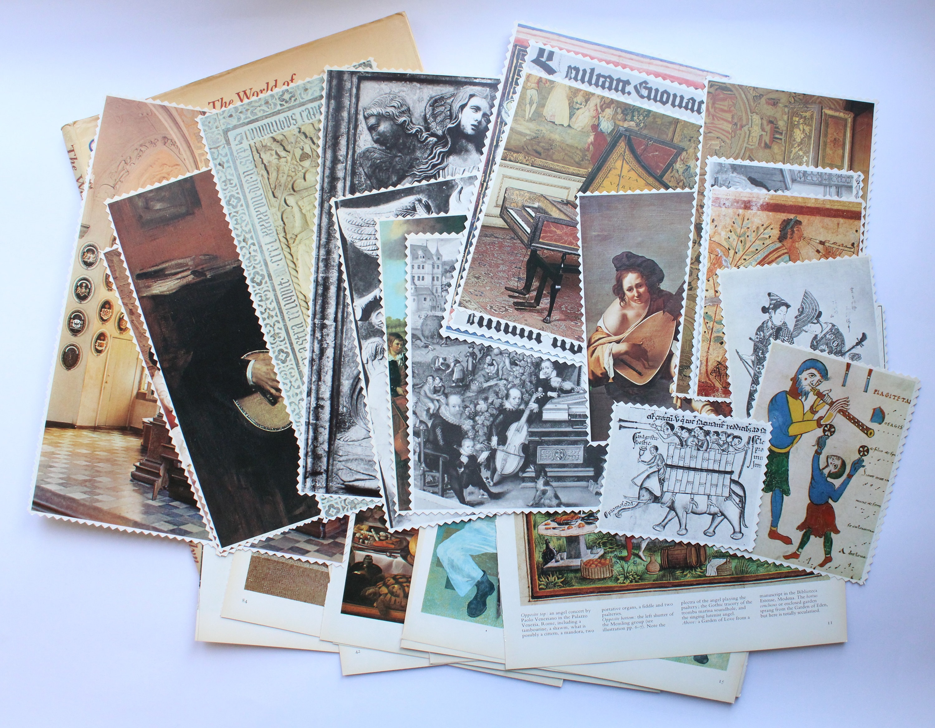 38 Vintage Cut Outs From Original 90s Book, Music Themed, Classic ...