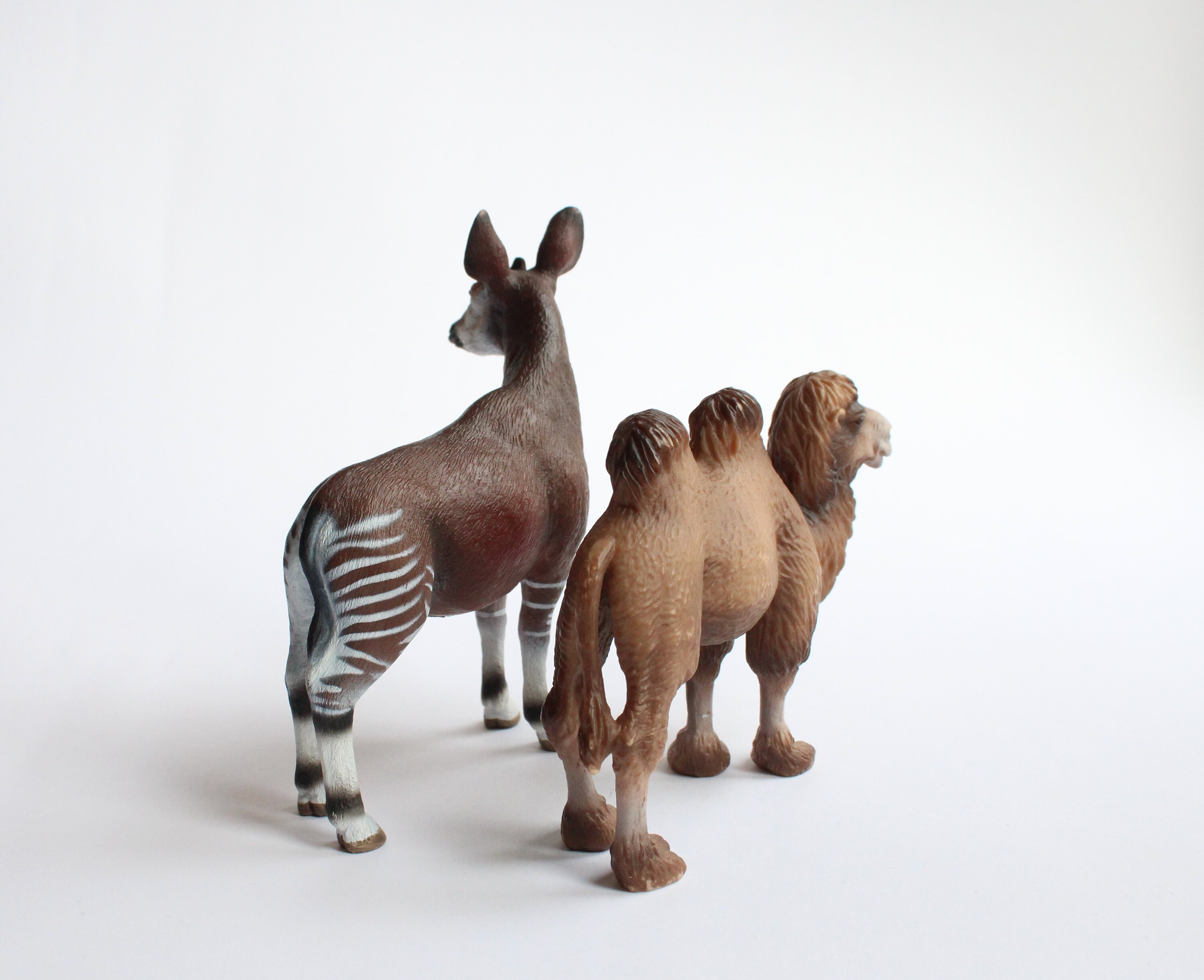 Lot of 2, RARE Schleich, Okapi and Camel, Vintage Animals, Vintage ...