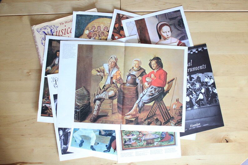 38 Vintage Cut Outs From Original 90s Book, Music Themed, Classic ...