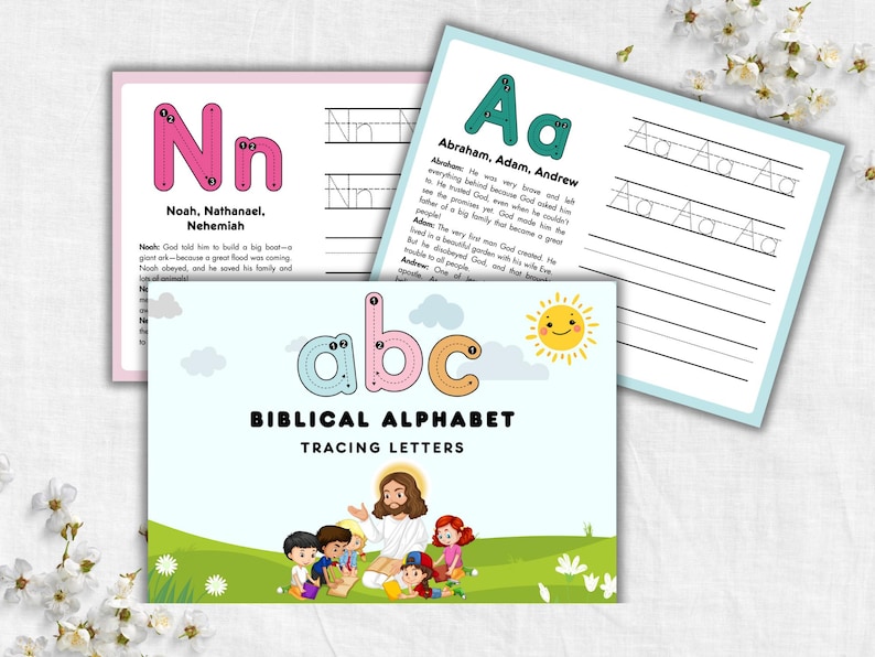 Biblical Alphabet Practice, Bible Alphabet Characters, Handwriting ...