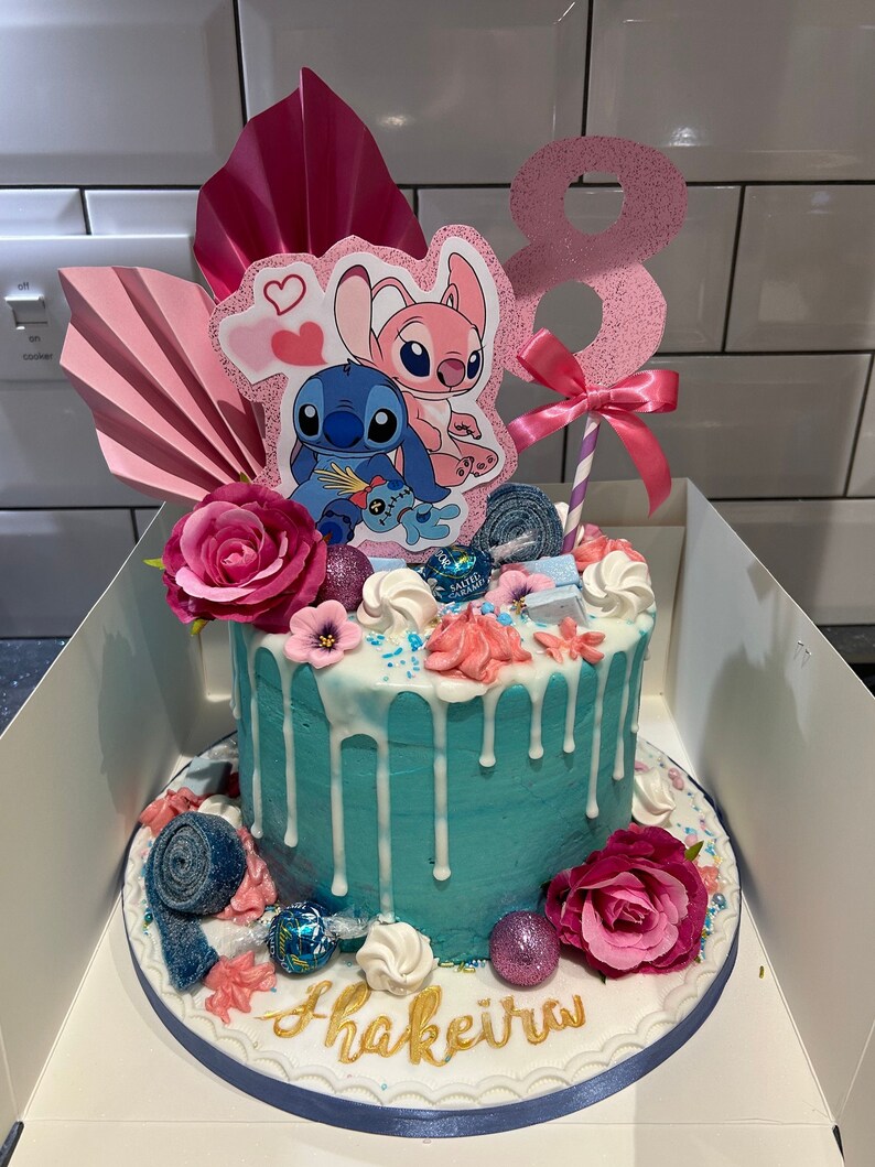 Disney Stitch Inspired Cake Toppers - Etsy