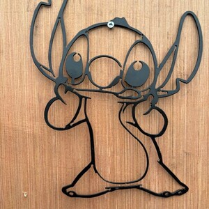 Lilo and Stitch, Laser Cut Metal Wall Art, Garden Décor, Wall Art ...