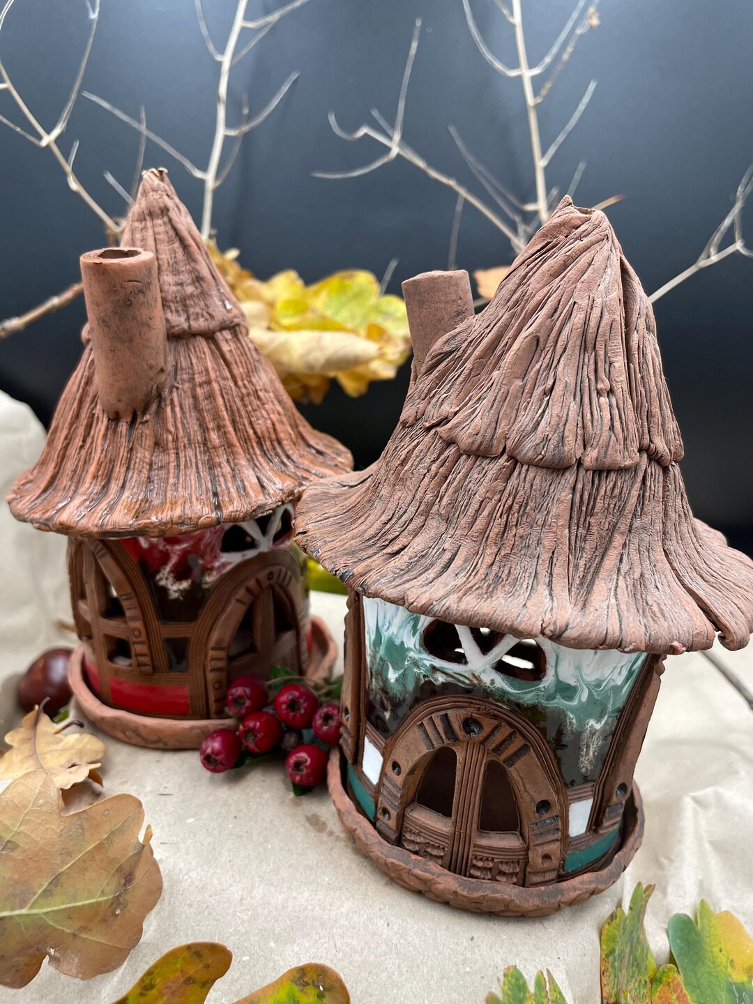 Handcrafted Ceramic Fantasy House Candle Holder Unique Gift - Etsy