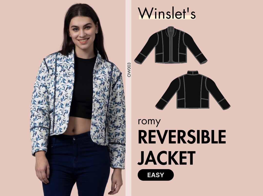 Reversible Jacket Sewing Pattern| Quilted Jacket PDF Pattern ...