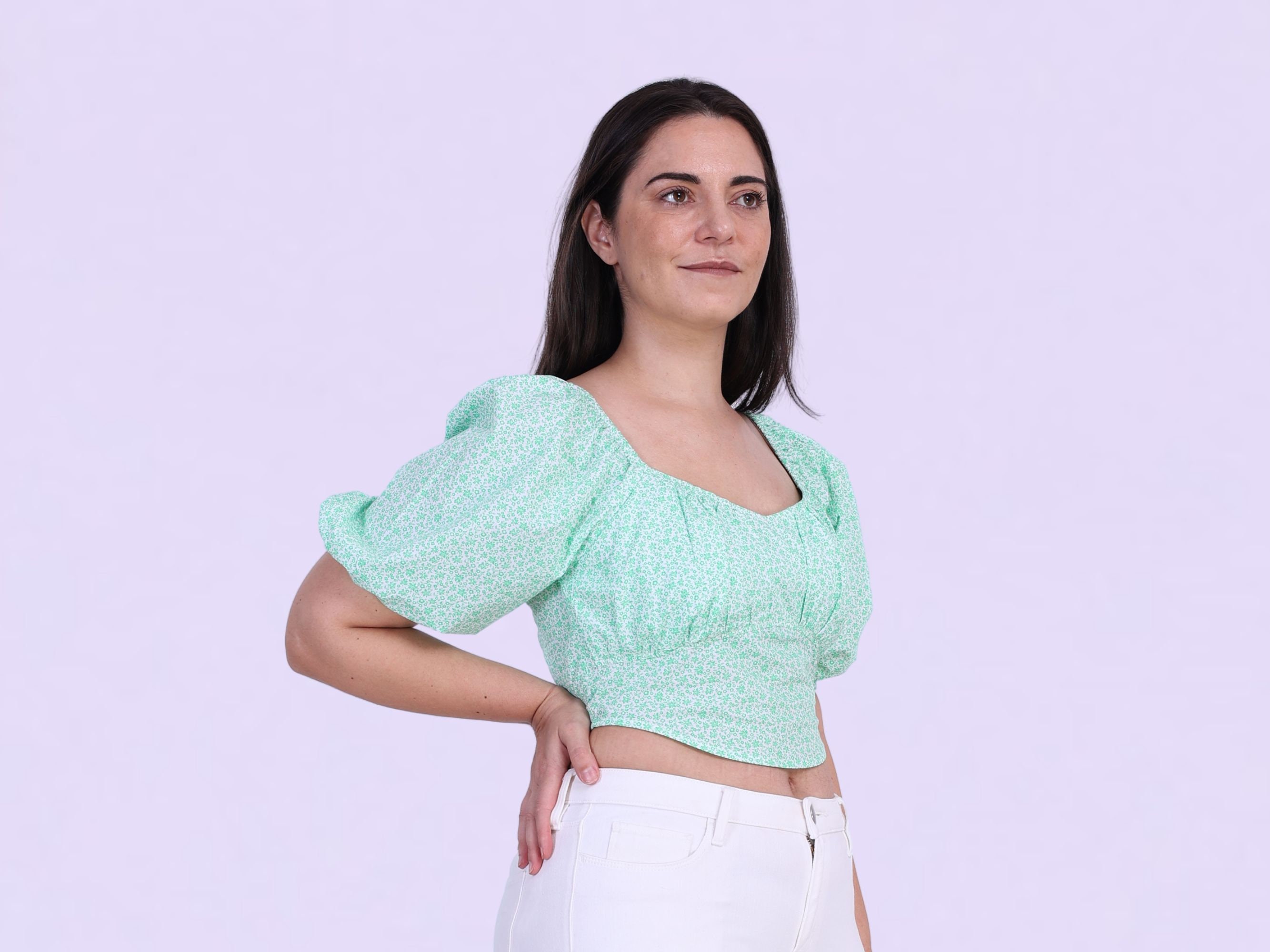 Milkmaid Top Pattern Bustier Top Pattern Puff Sleeves Top Pattern Crop ...