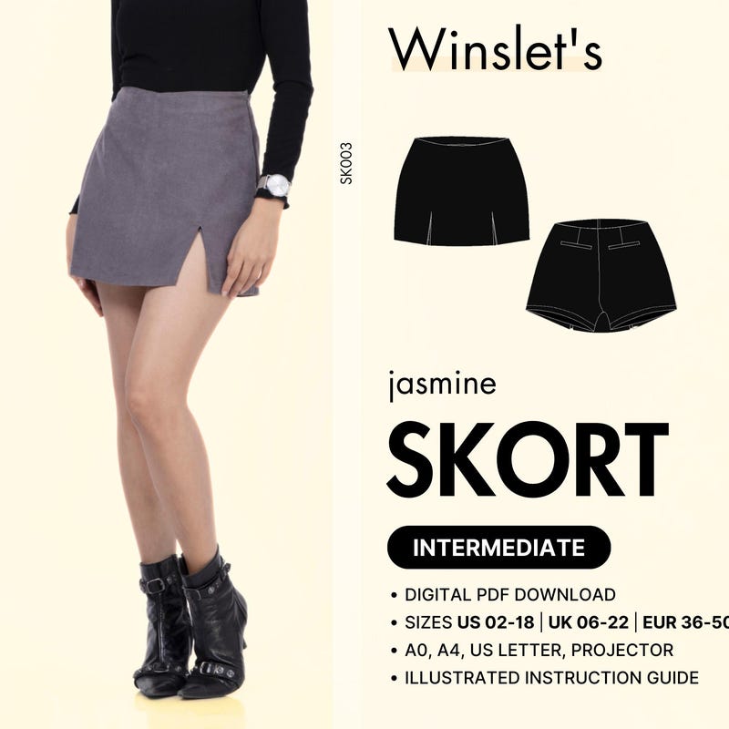 Skorts Pattern - Etsy