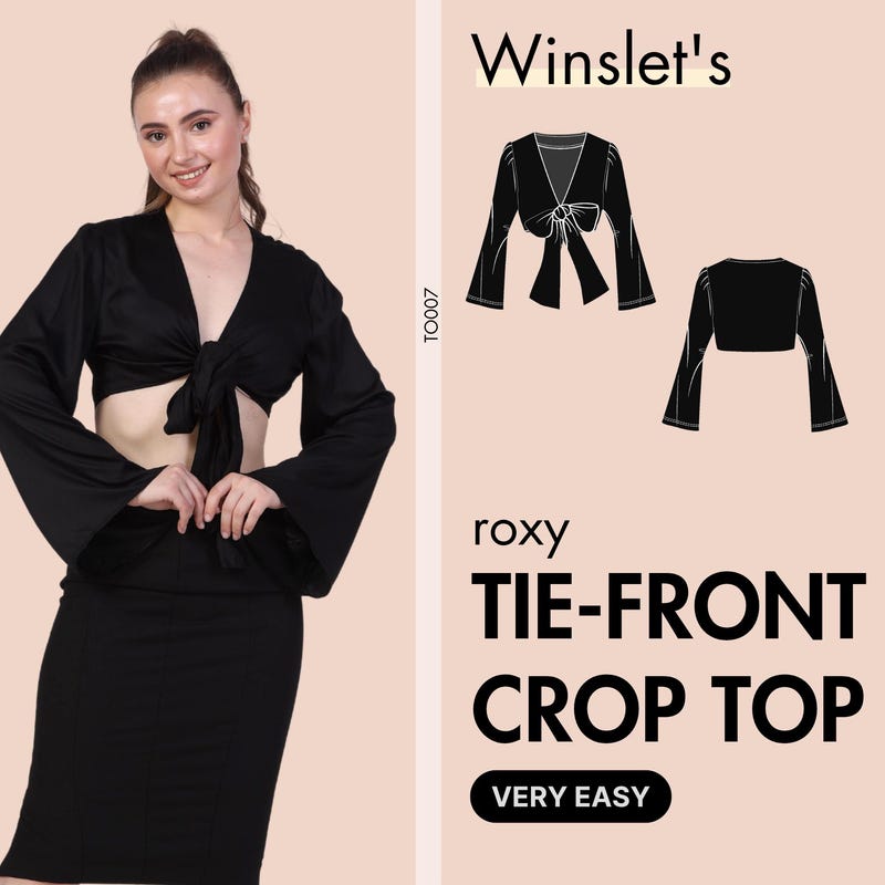 Tie Front Top - Etsy