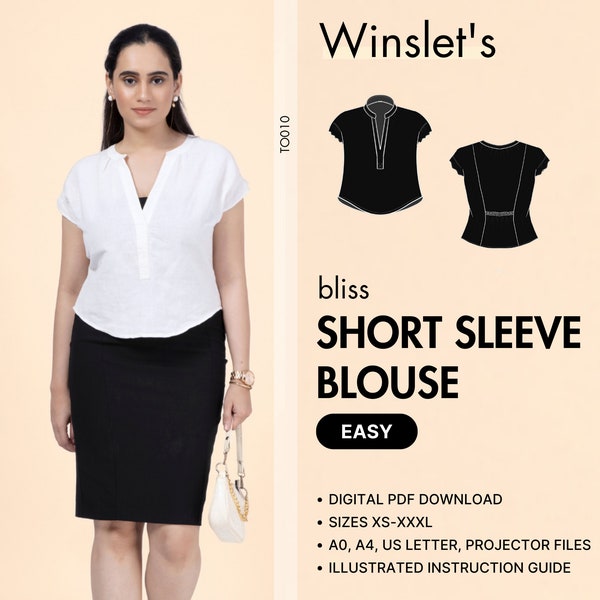 Blouse Top Pattern - Etsy